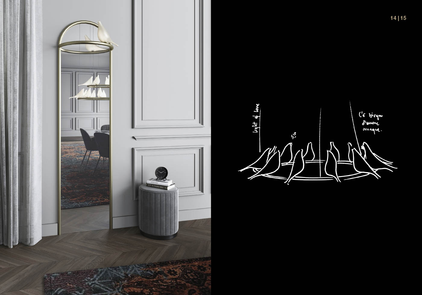 Light of Love artistic chandelier by Nicola Grandesso